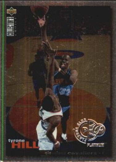 Tyrone Hill 1995 Collector's Choice #20 Player's Club Platinum Price ...