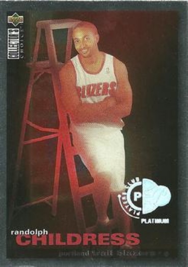Randolph Childress 1995 Collector's Choice #292 Player's Club Platinum ...