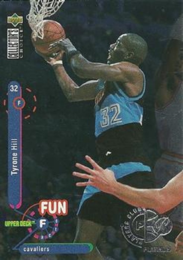 Tyrone Hill 1995 Collector's Choice #170 Player's Club Platinum Price ...