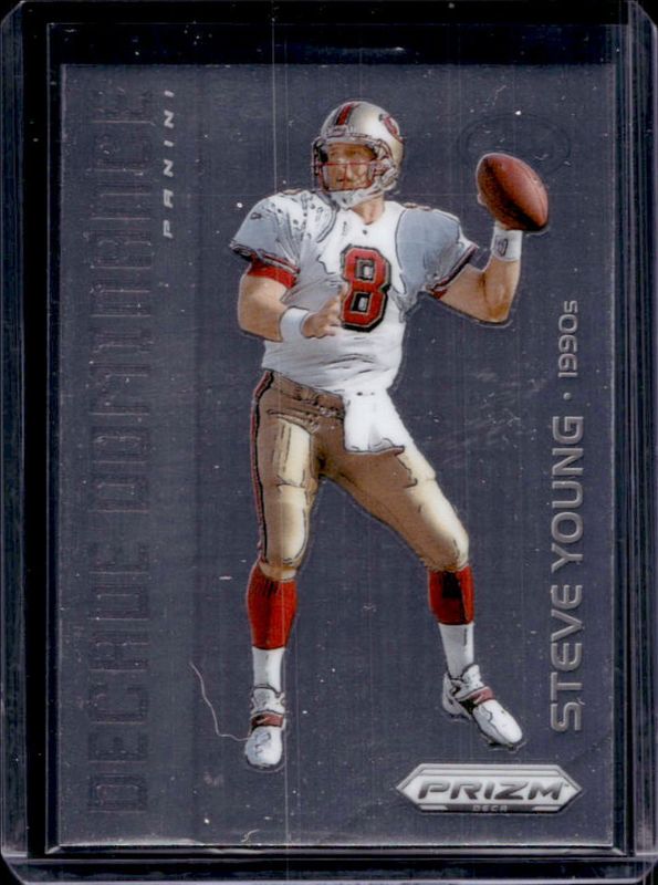 Steve Young 2024 Prizm Deca #7 Decade Dominance Price Guide - Sports ...