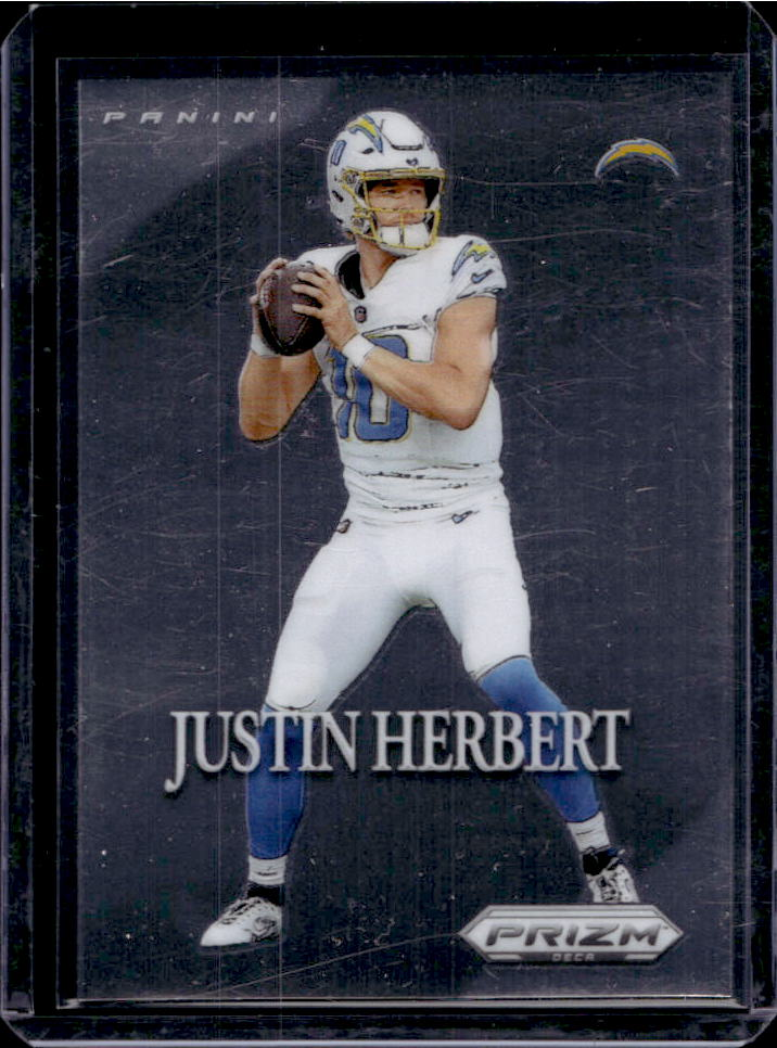 Justin Herbert 2024 Prizm Deca #7 Most Valuable Players Price Guide ...