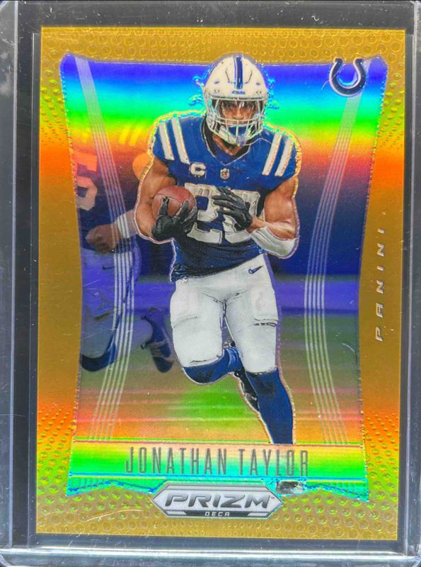 Jonathan Taylor 2024 Prizm Deca #131 Gold /10 Price Guide - Sports Card ...
