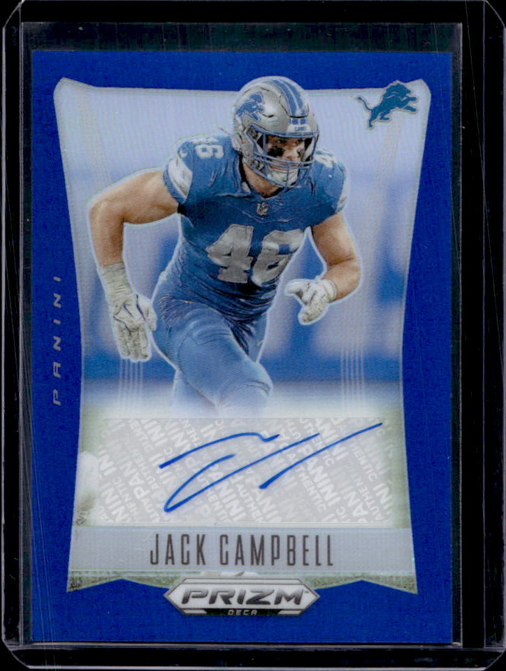 Jack Campbell 2024 Prizm Deca #S-JCL Signatures - Blue /49 Price Guide ...