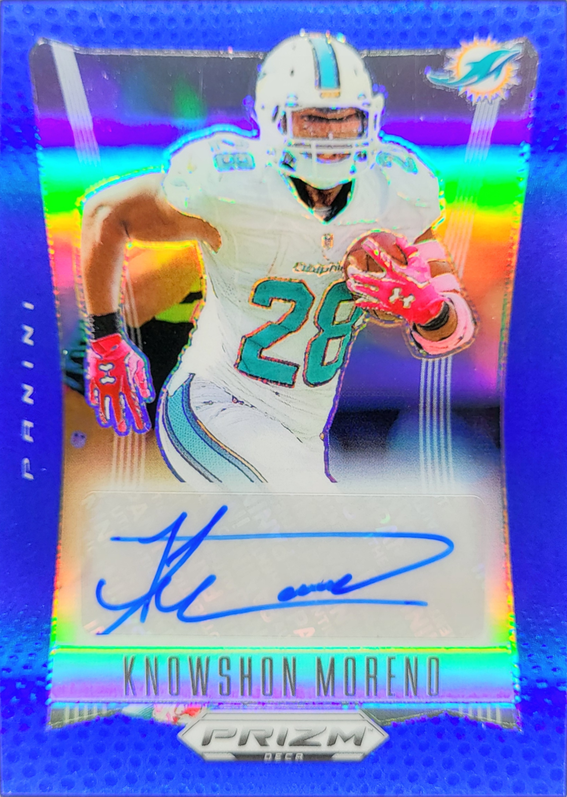 Knowshon Moreno 2024 Prizm Deca #S-KMO Signatures - Blue /49 Price ...