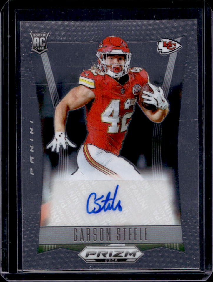 Carson Steele 2024 Prizm Deca #S-CSE Signatures Price Guide - Sports ...