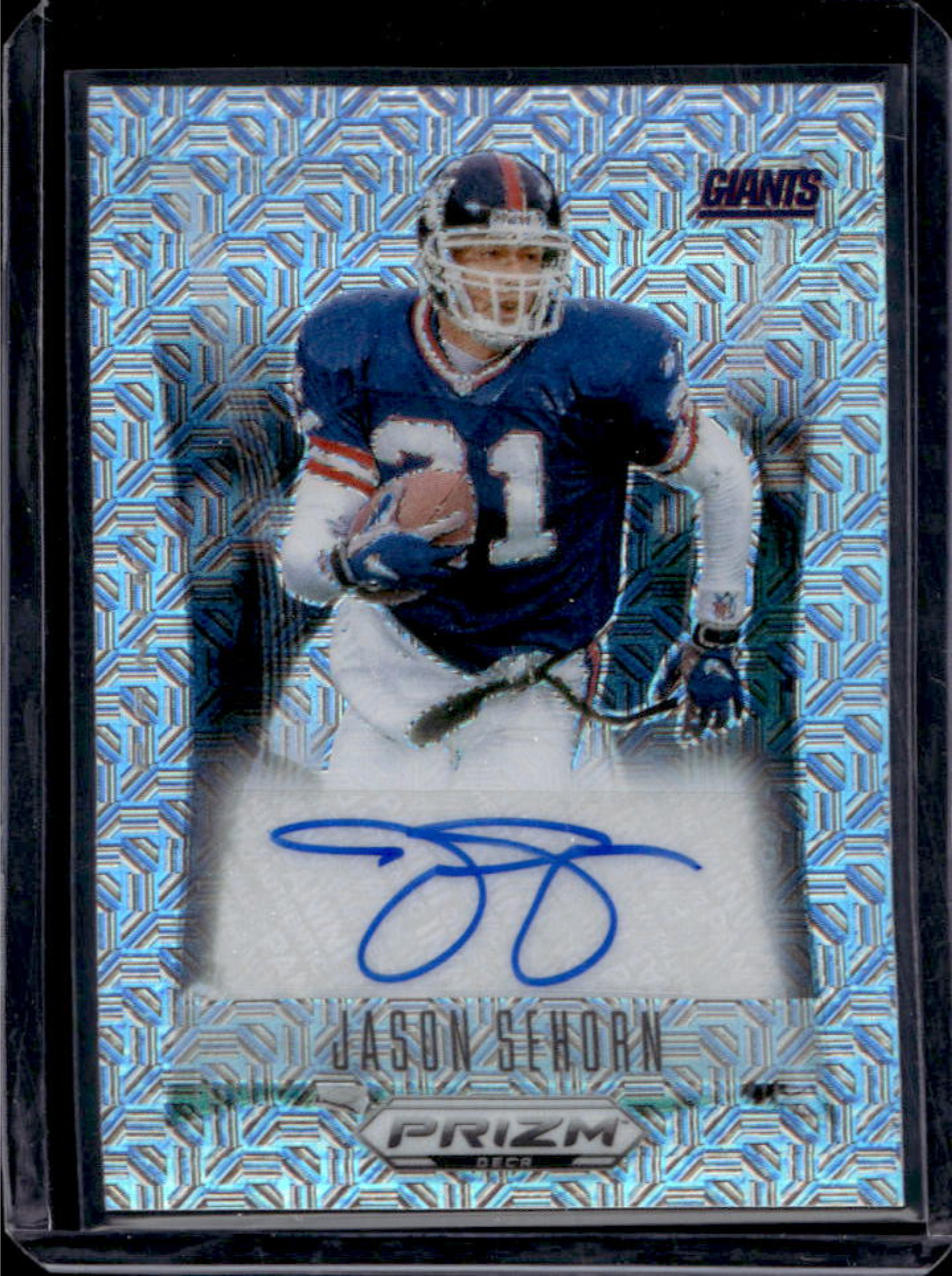 Jason Sehorn 2024 Prizm Deca #S-JSN Signatures - Mojo /25 Price Guide ...