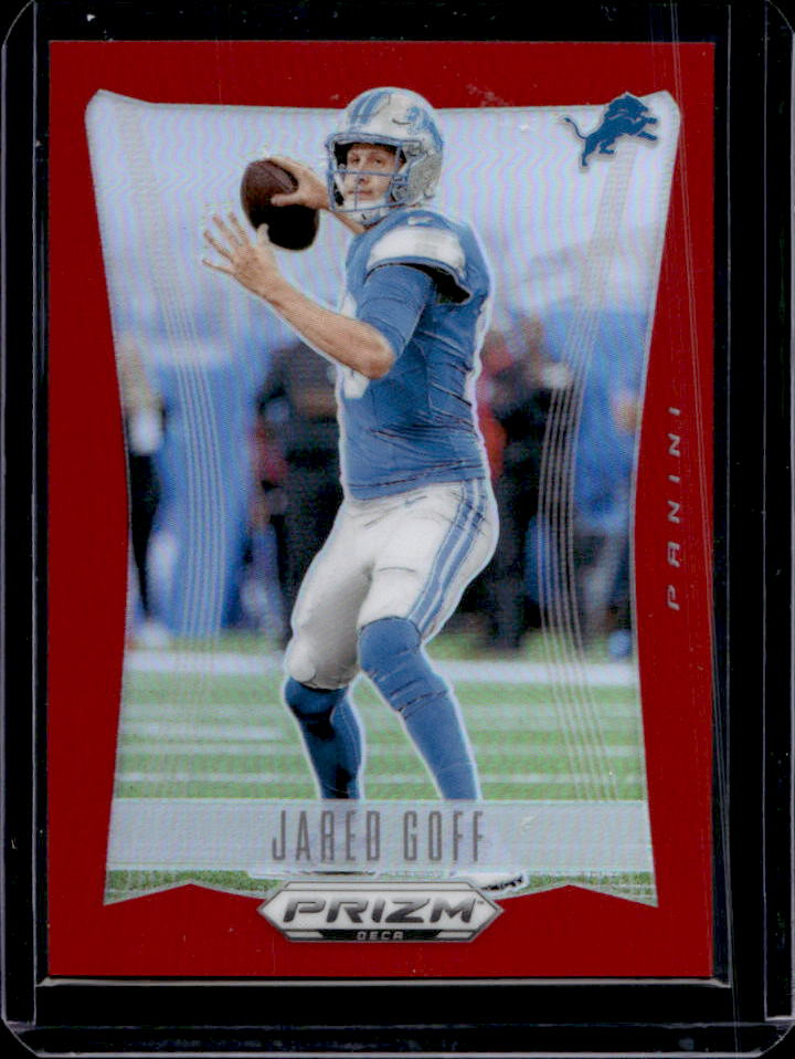 Jared Goff 2024 Prizm Deca #100 Red /199 Price Guide - Sports Card Investor