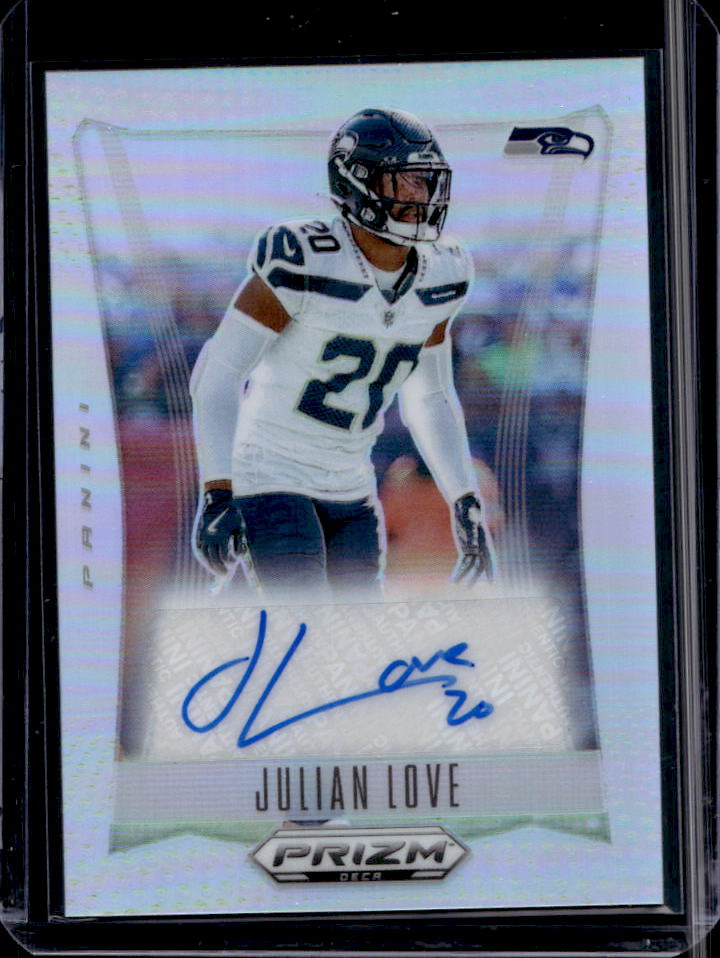 Julian Love 2024 Prizm Deca #S-JLE Signatures - Silver Price Guide ...
