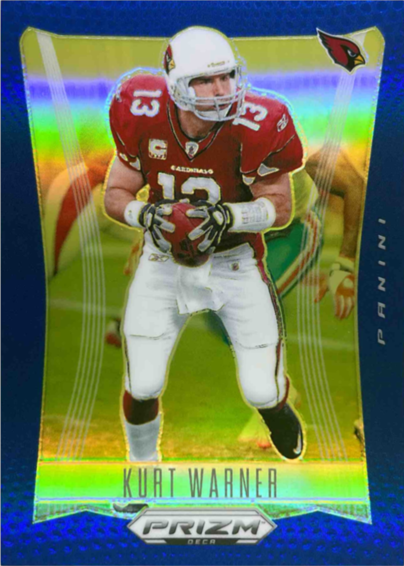 Kurt Warner 2024 Prizm Deca #9 Blue /149 Price Guide - Sports Card Investor