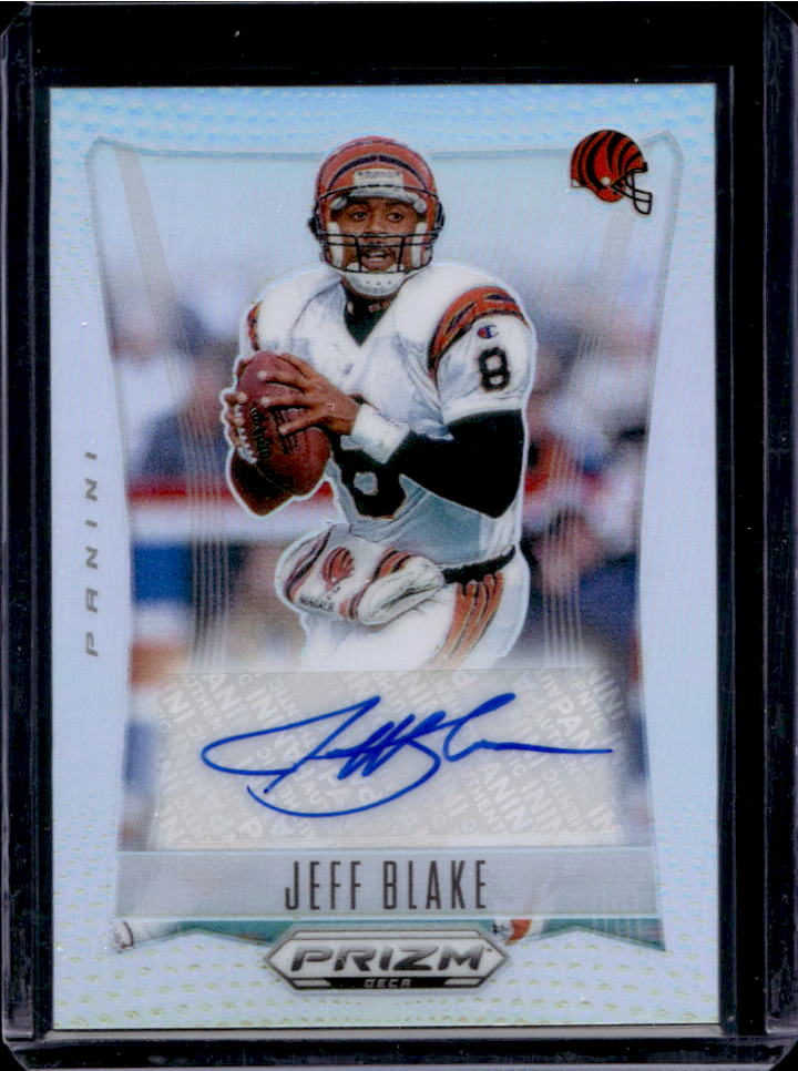 Jeff Blake 2024 Prizm Deca #S-JBE Signatures - Silver Price Guide ...