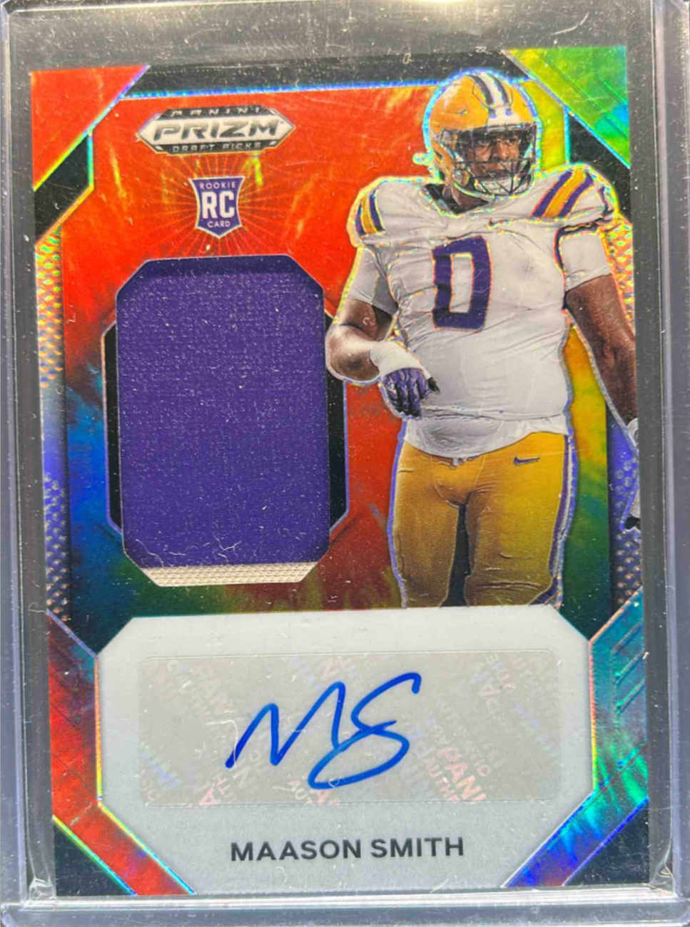 Maason Smith 2024 Prizm Draft Picks #JPA-MSH Jumbo Rookie Patch ...