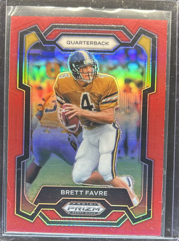 Brett Favre 2024 Prizm Draft Picks #46 Red /299 Price Guide - Sports ...