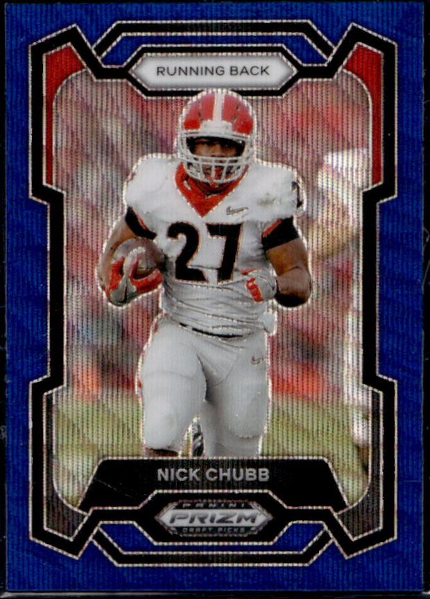Nick Chubb 2024 Prizm Draft Picks #29 Blue Wave /249 Price Guide ...
