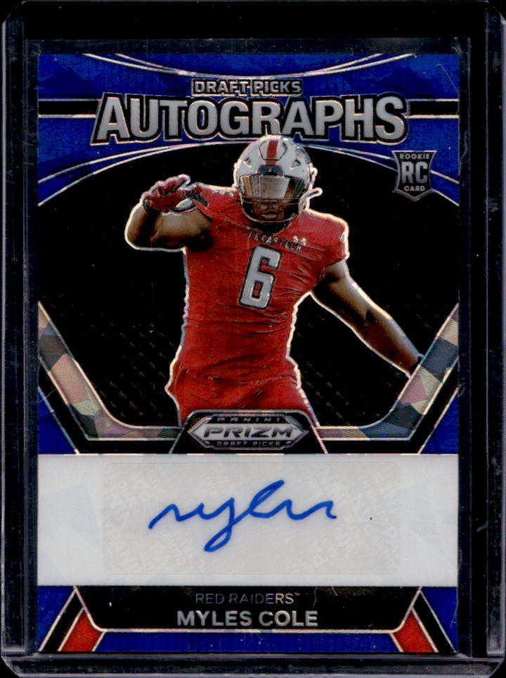 Myles Cole 2024 Prizm Draft Picks #DPA-MCE Draft Picks Autographs ...