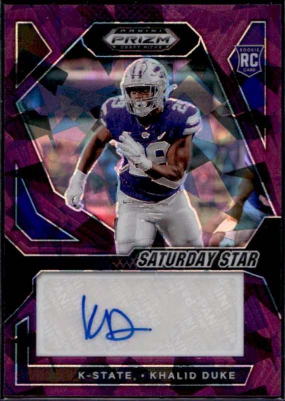 Khalid Duke 2024 Prizm Draft Picks #SSS-KDE Saturday Star Signatures ...