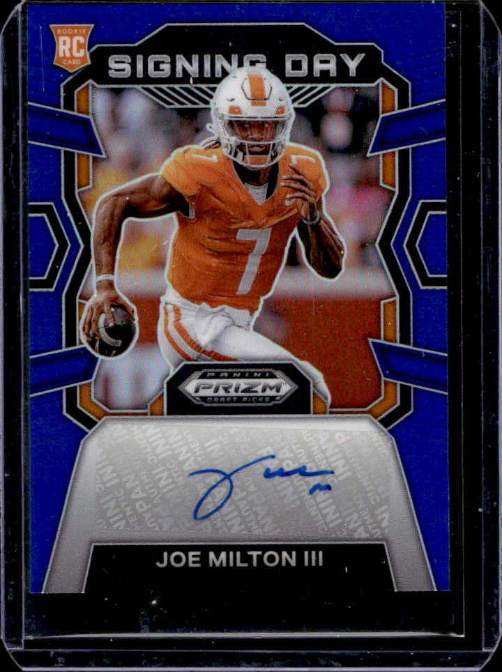 Joe Milton III 2024 Prizm Draft Picks #SD-JMN Signing Day Autographs ...