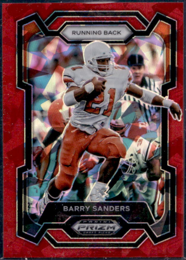 Barry Sanders 2024 Prizm Draft Picks #43 Red Ice Price Guide - Sports ...