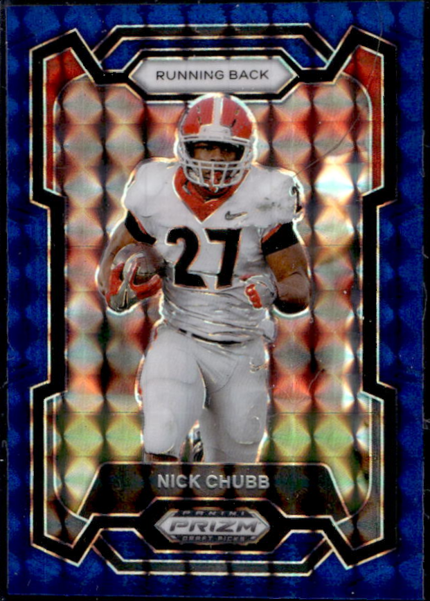 Nick Chubb 2024 Prizm Draft Picks #29 Blue Finite /89 Price Guide ...
