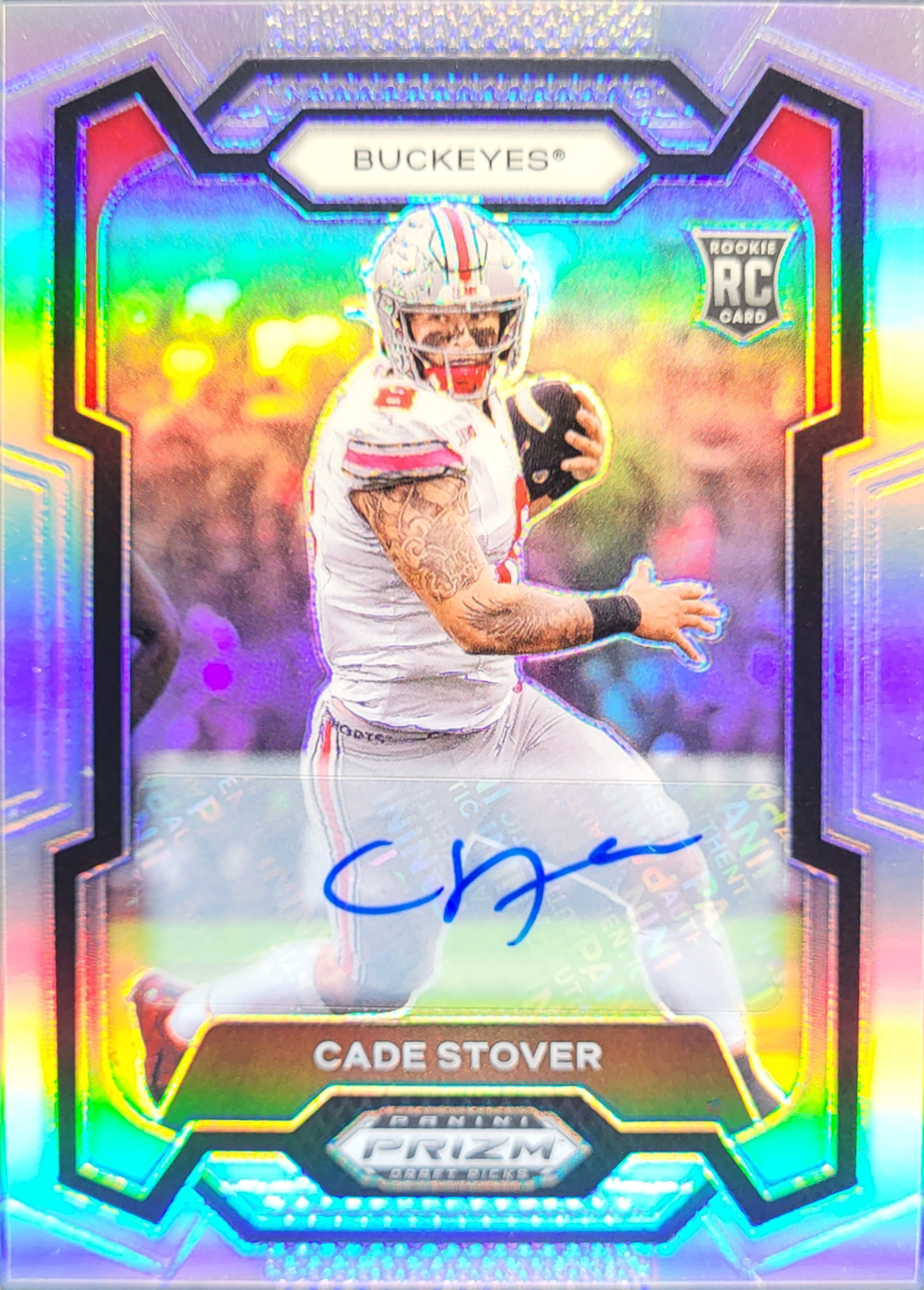 Cade Stover 2024 Prizm Draft Picks #174 Autographs Price Guide - Sports ...