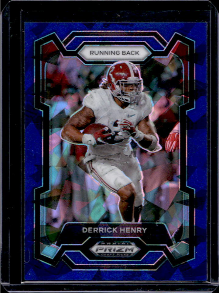 Derrick Henry 2024 Prizm Draft Picks #100 Blue Ice /99 Price Guide ...