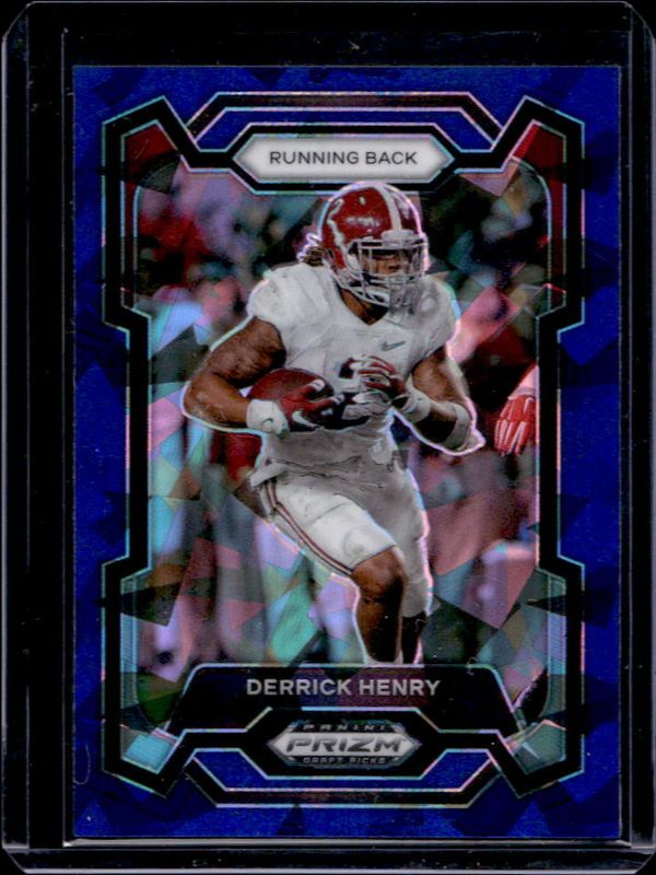 Derrick Henry 2024 Prizm Draft Picks #100 Blue Ice /99 Price Guide ...