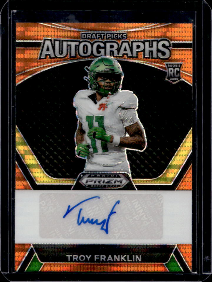 Troy Franklin 2024 Prizm Draft Picks #DPA-TFN Draft Picks Autographs ...