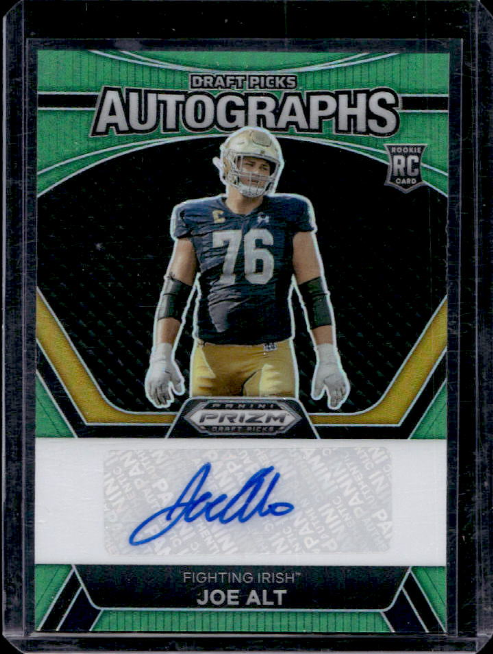 Joe Alt 2024 Prizm Draft Picks #DPA-JAT Draft Picks Autographs - Green ...