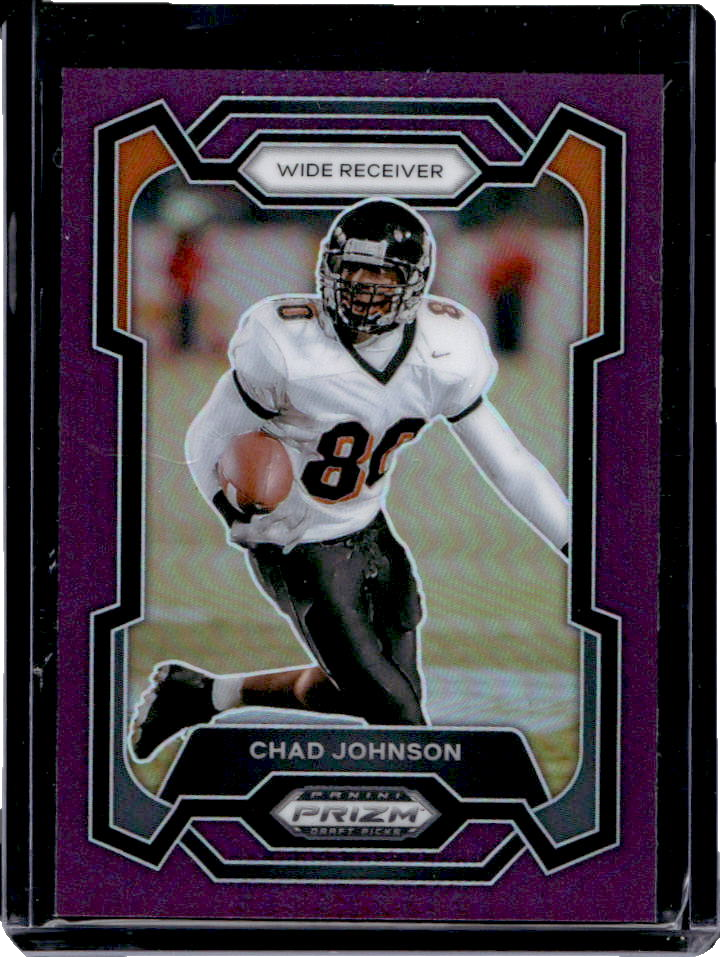 Chad Johnson 2024 Prizm Draft Picks #23 Purple /75 Price Guide - Sports ...
