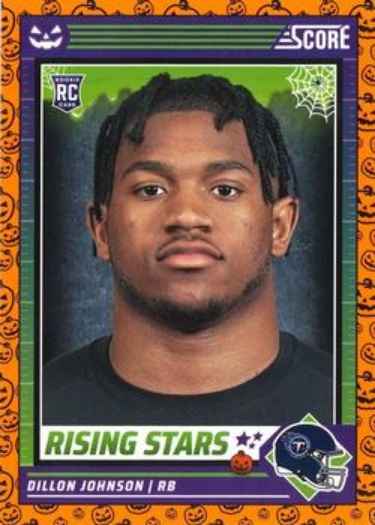 Dillon Johnson 2024 Score-A-Treat #16 Rising Stars - Orange Pumpkins ...