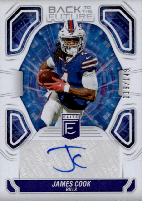James Cook 2024 Elite #BTF-JCO Back to The Future Signatures /149 Price ...