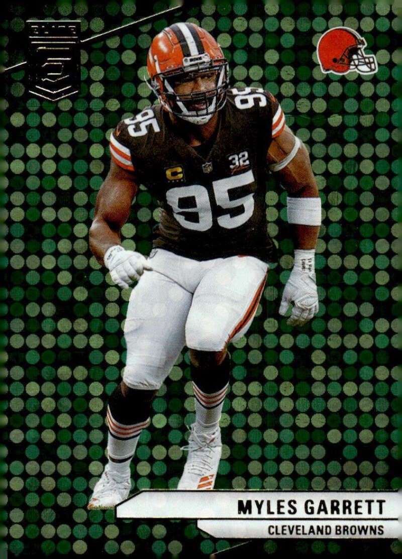 Myles Garrett 2024 Elite #82 Green Disco Price Guide - Sports Card Investor