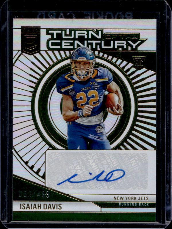 Isaiah Davis 2024 Elite #TCA-IDA Turn of the Century Autographs Price ...