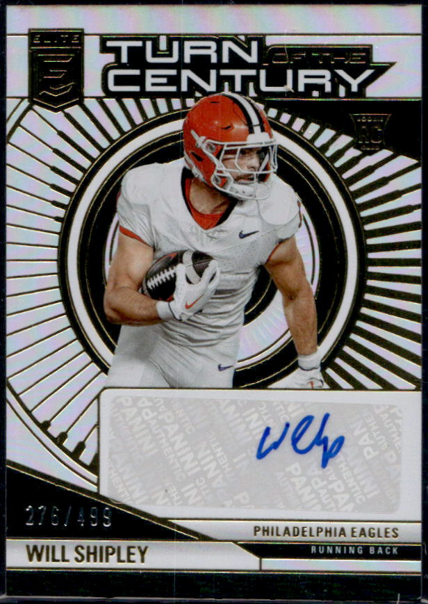 Will Shipley 2024 Elite #TCA-WSH Turn of the Century Autographs Price ...