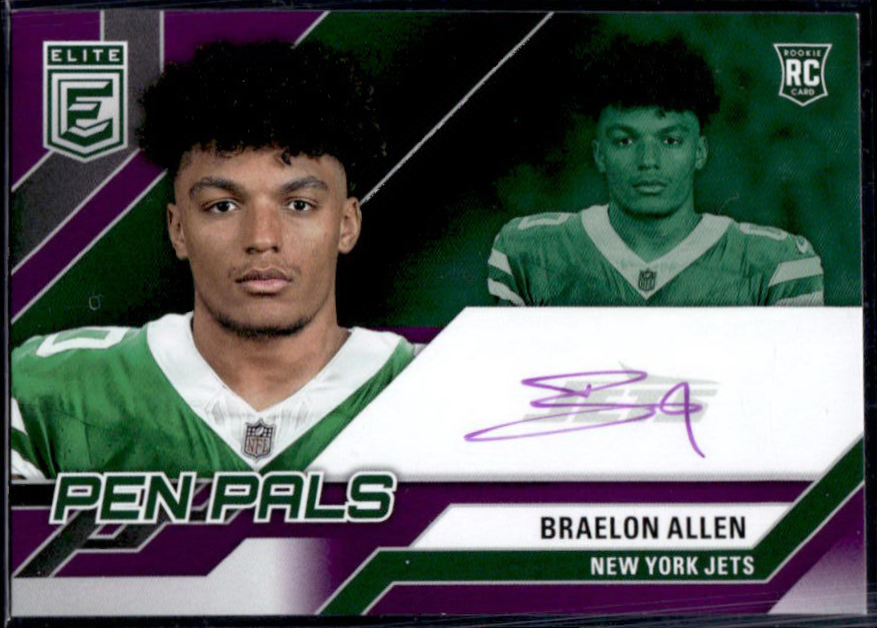 Braelon Allen 2024 Elite #PAL-BAL Pen Pals - Purple Ink Price Guide ...