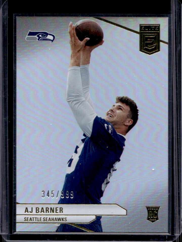 AJ Barner 2024 Elite #132 Base Rookie /999 Price Guide - Sports Card ...