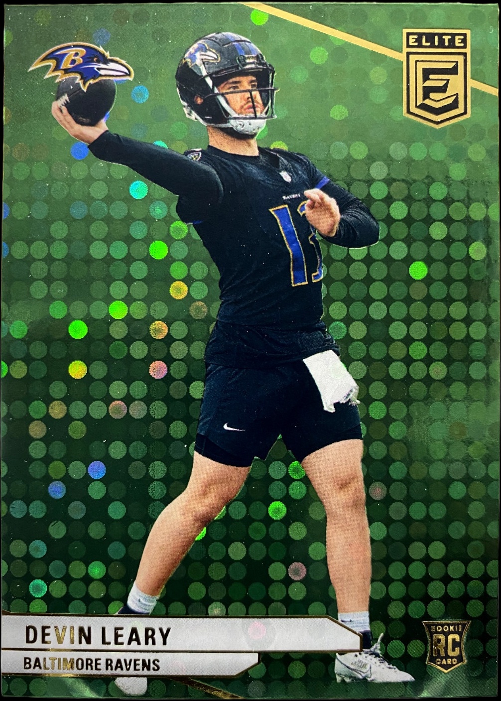 Devin Leary 2024 Elite #199 Green Disco Price Guide - Sports Card Investor