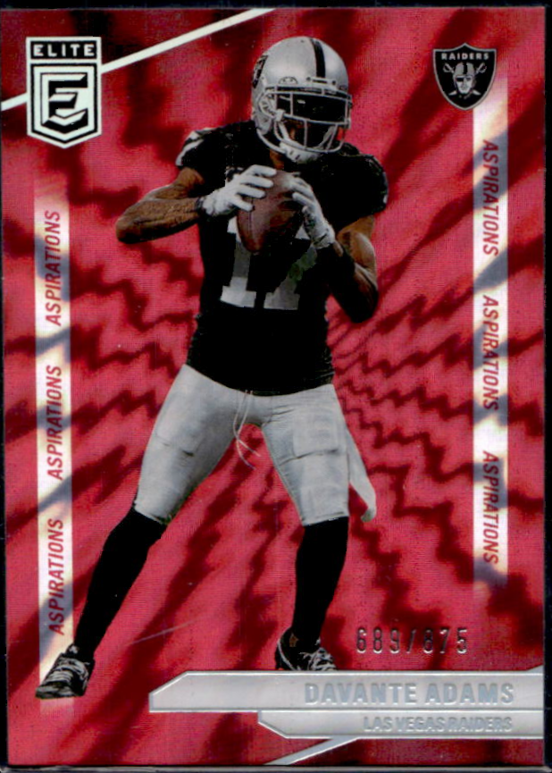 Davante Adams 2024 Elite #33 Aspirations Shimmer /875 Price Guide ...