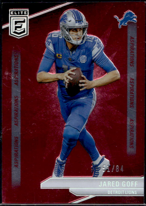 Jared Goff 2024 Elite #15 Aspirations Price Guide - Sports Card Investor