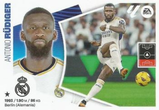 Antonio Rudiger 2024 Este LaLiga EA Sports #8 Real Madrid Price Guide ...