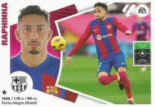 Raphinha 2024 Este LaLiga EA Sports #17 FC Barcelona Price Guide ...
