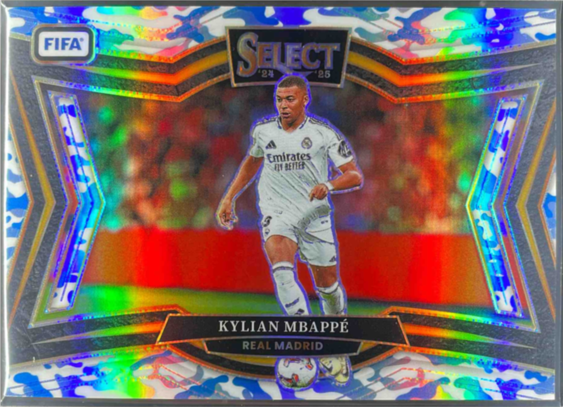 Kylian Mbappe 2024 Select FIFA #209 Field Level Winter Camo /30 Price ...