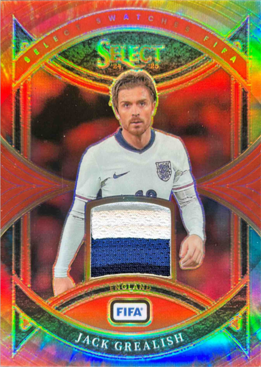 Jack Grealish 2024 Select FIFA #SW-JG Select Swatches Tie-Dye /4 Price ...