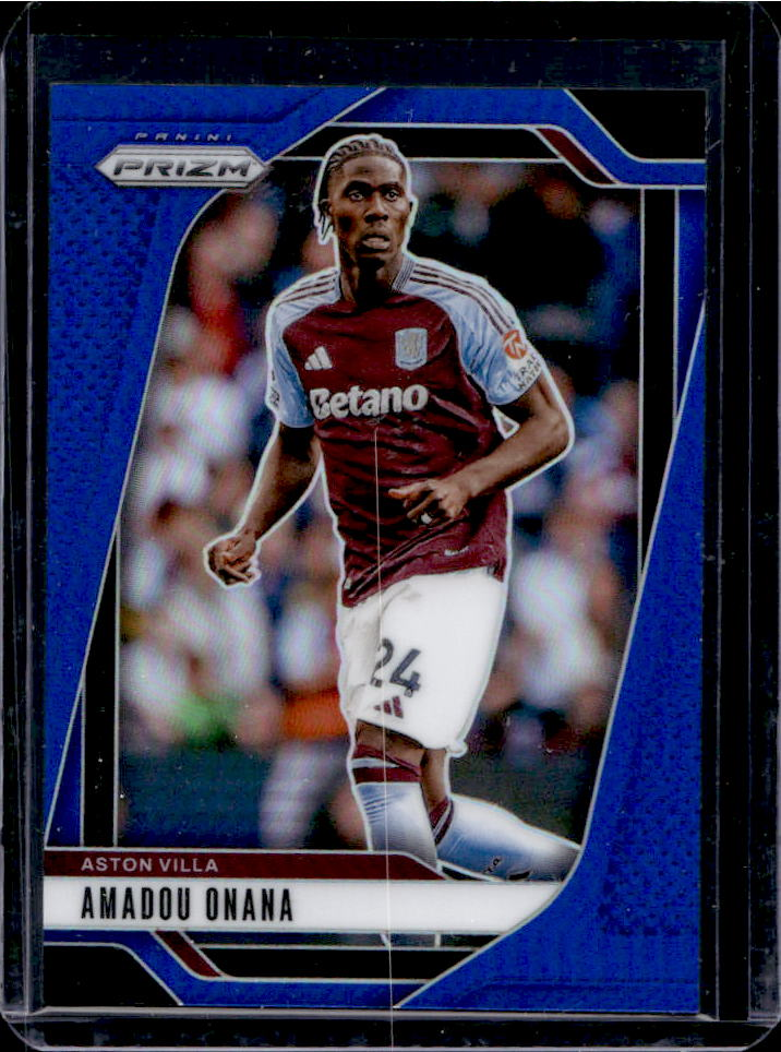 Amadou Onana 2024 Prizm Premier League #60 Blue /299 Price Guide ...