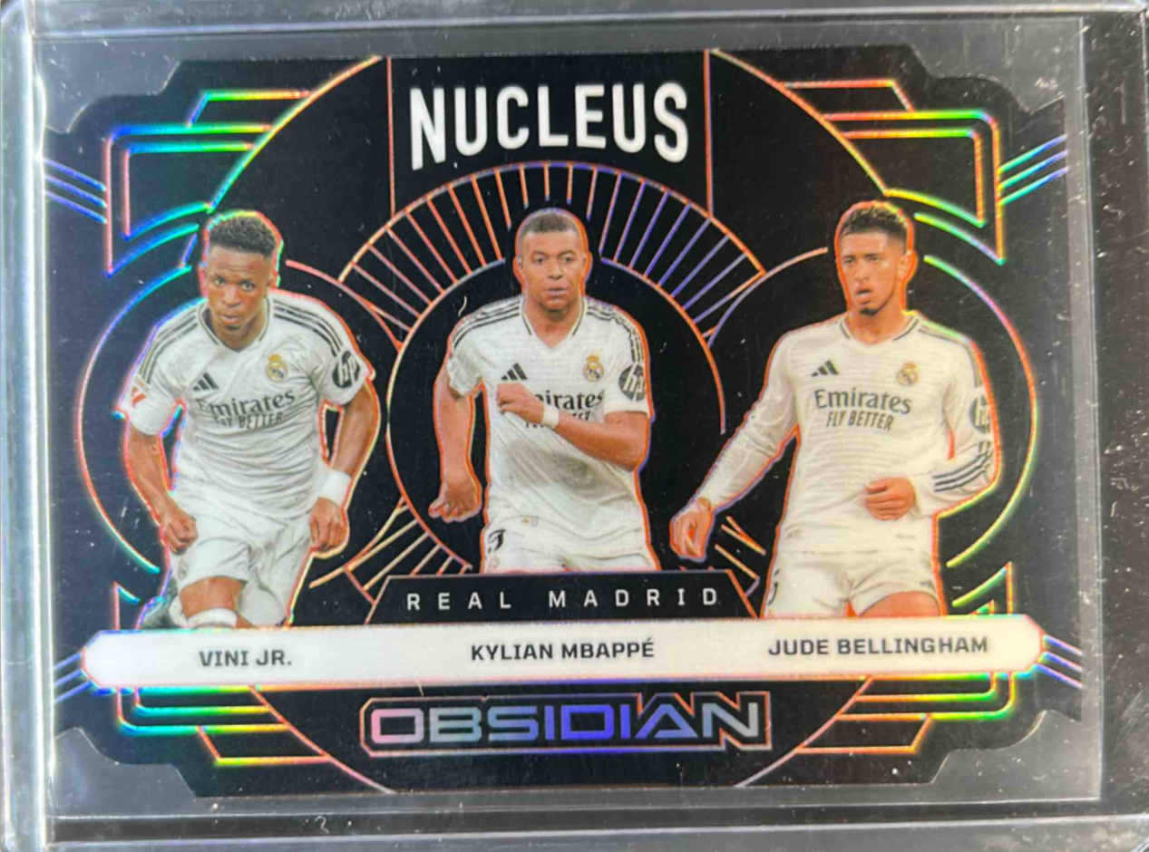 Jude Bellingham / Kylian Mbappe / Vinicius Jr. 2024 Obsidian #10 ...
