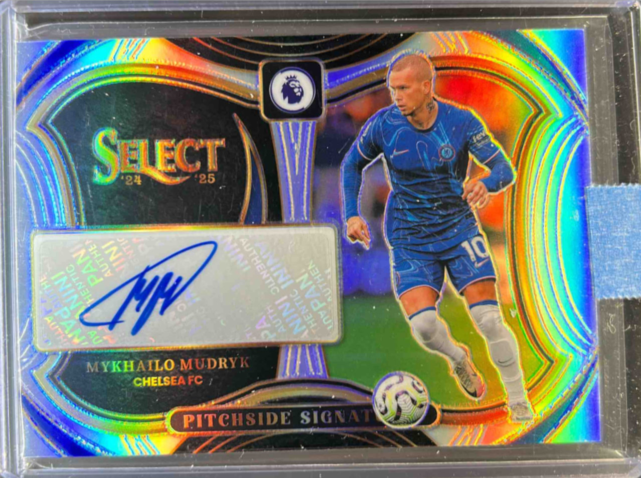Mykhailo Mudryk 2024 Select Premier League #PS-MM Pitchside Signatures ...