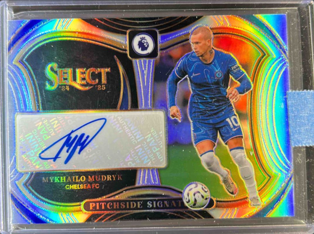 Mykhailo Mudryk 2024 Select Premier League #PS-MM Pitchside Signatures ...