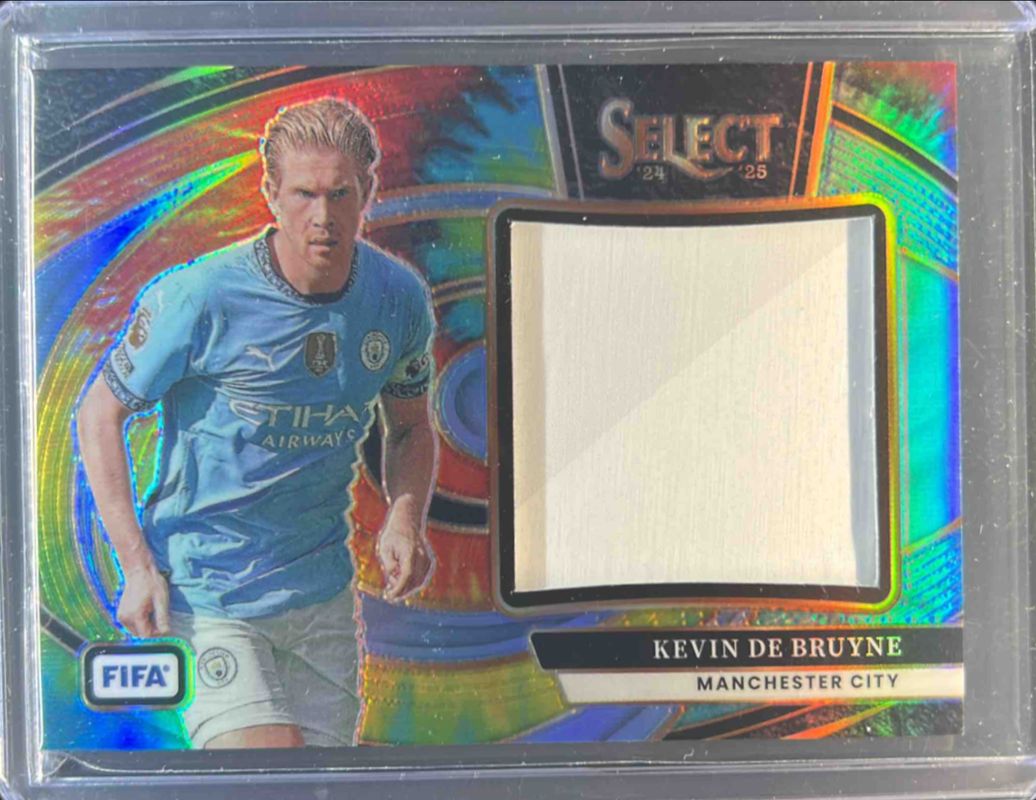 Kevin De Bruyne 2024 Select FIFA #JS-KDB Jumbo Swatches Tie-Dye /4 ...