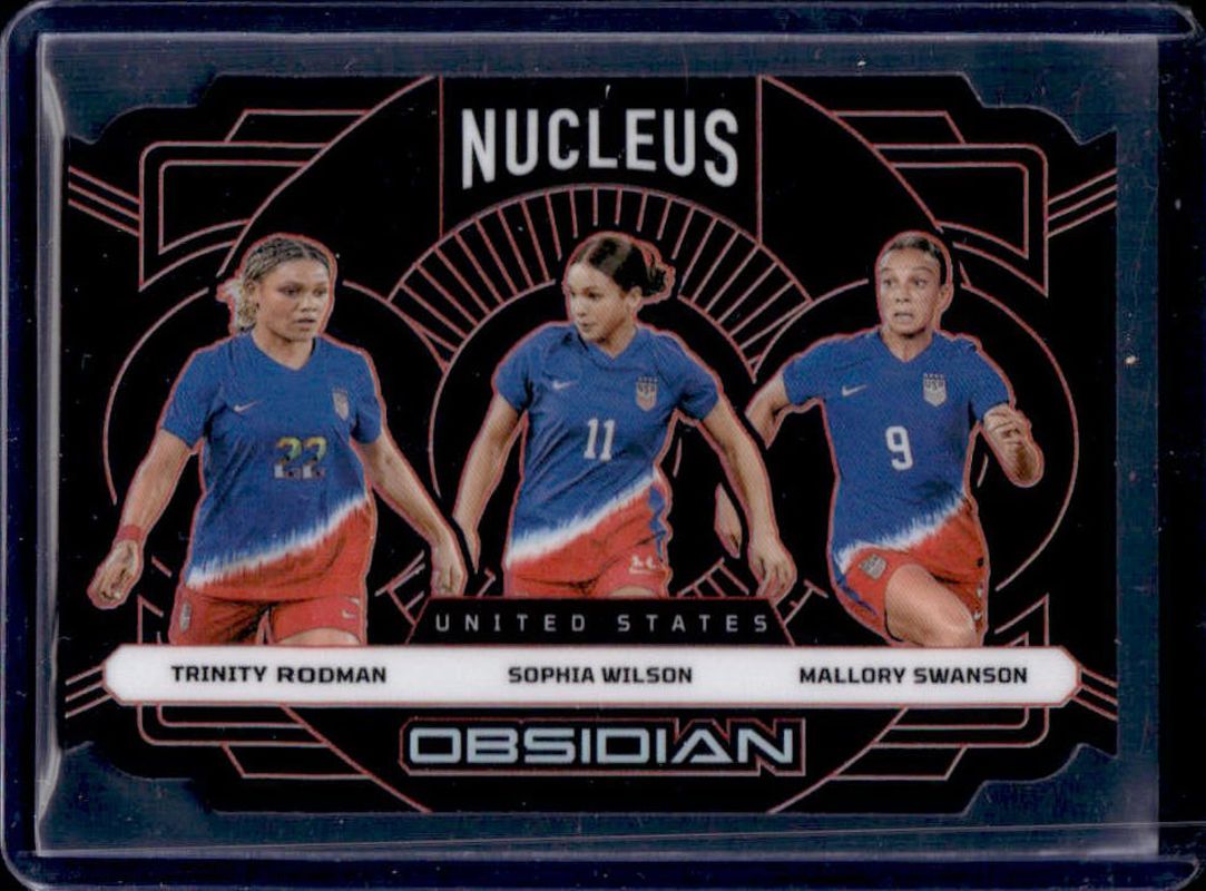 Mallory Swanson / Sophia Wilson / Trinity Rodman 2024 Obsidian #15 ...