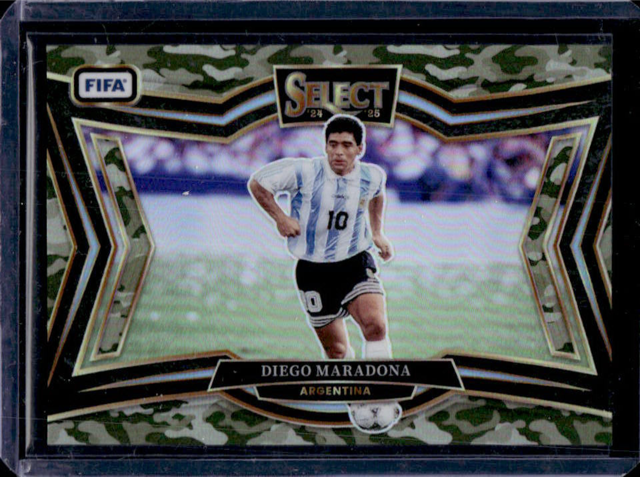 Diego Maradona 2024 Select FIFA #248 Field Level Camo /135 Price Guide ...