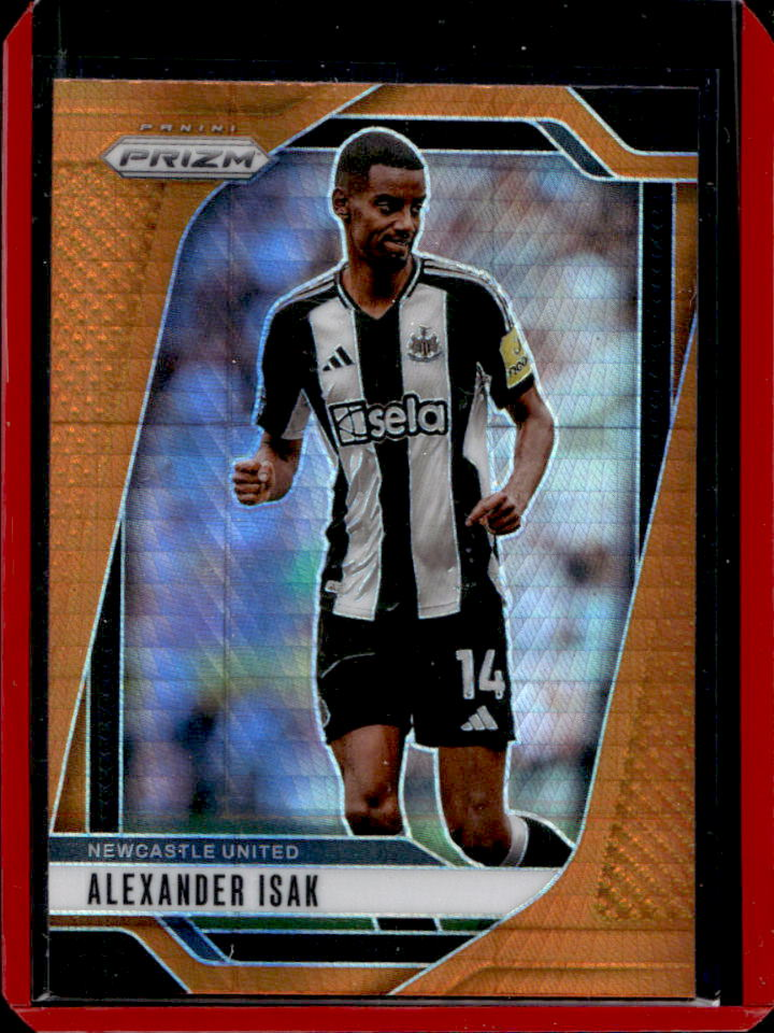 Alexander Isak 2024 Prizm Premier League #120 Orange Hyper Price Guide ...